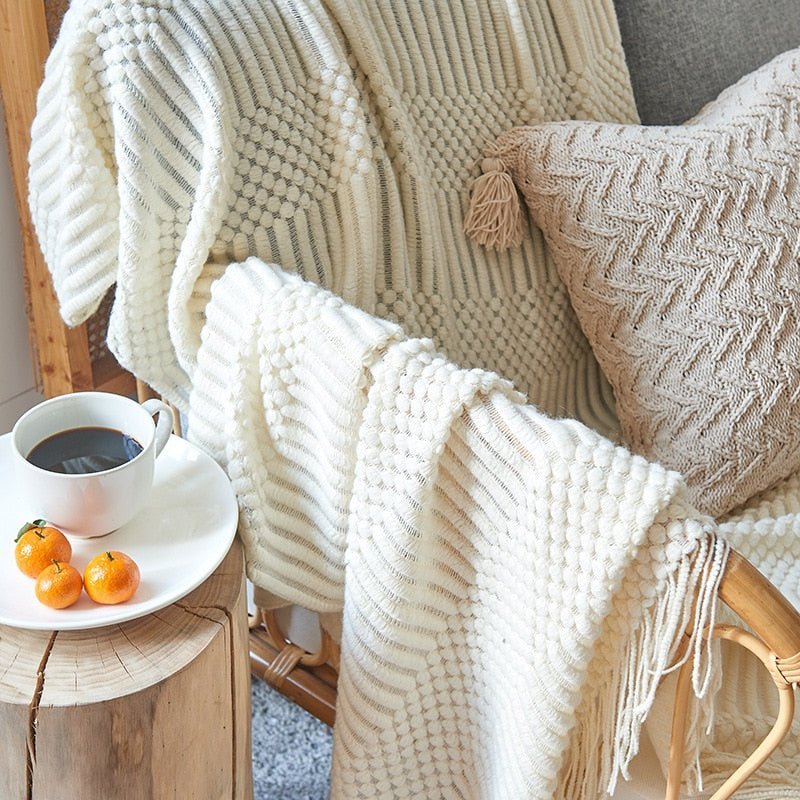 Navando | Gebreide deken met Scandinavisch ontwerp