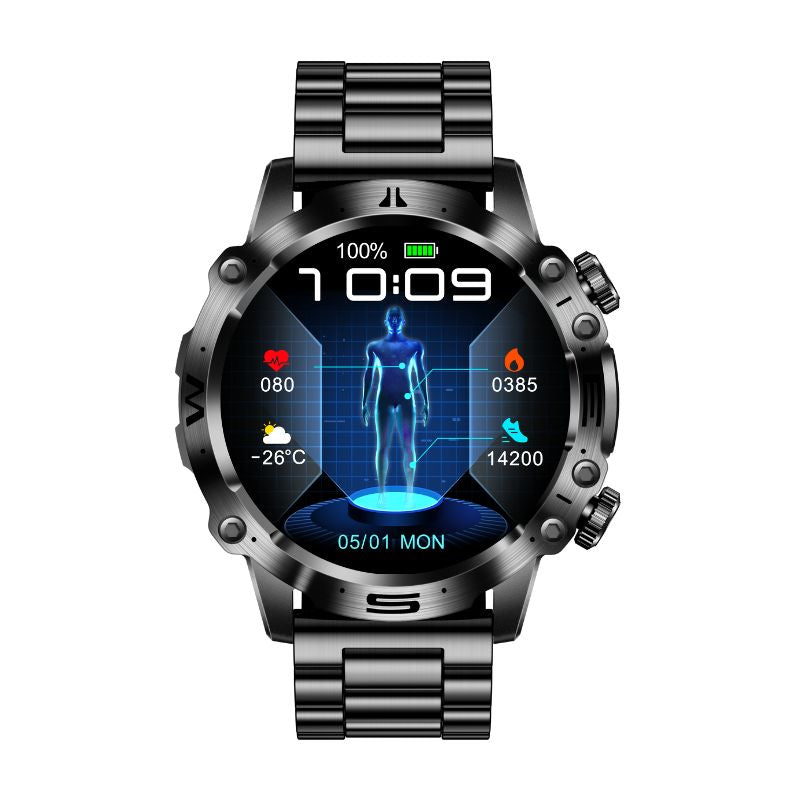 Navando | AMOLED touchscreen sportwatch met ECG-gezondheidsregistratie